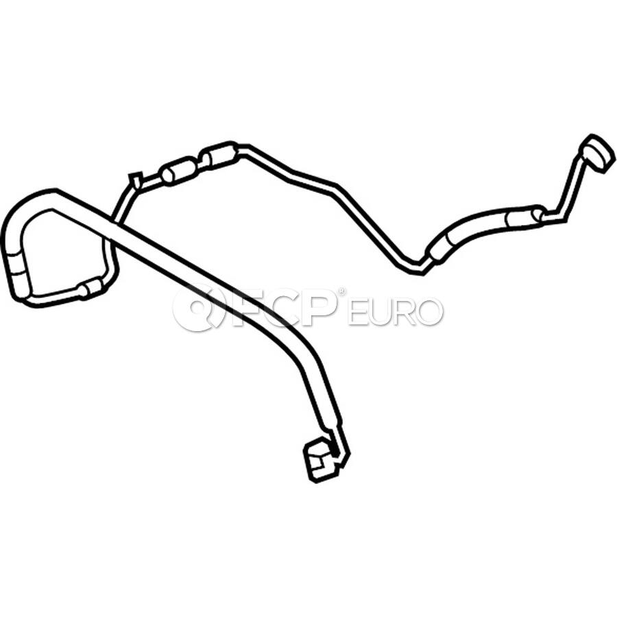 VW A/C Refrigerant Suction Hose - Genuine VW 3C0820743BG | FCP Euro