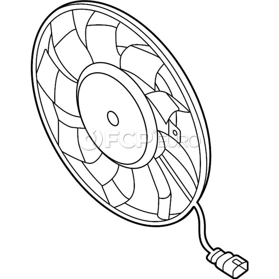 VW Engine Cooling Fan - Genuine VW 5WA121203B | FCP Euro