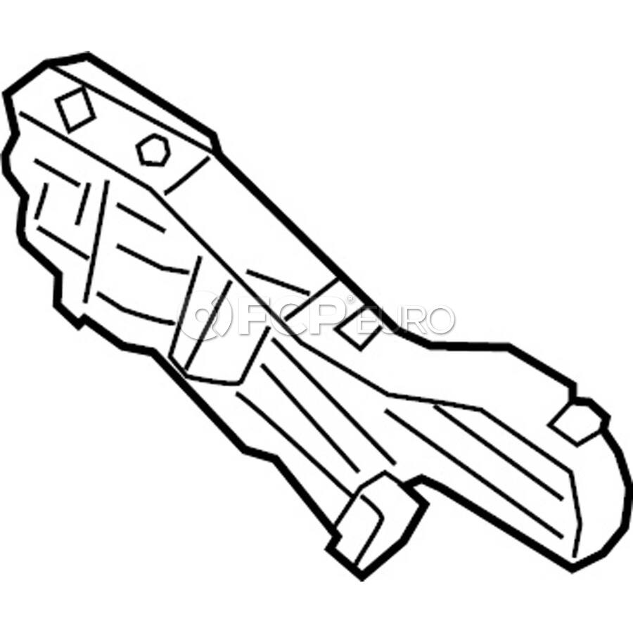 Volkswagen Exterior Door Handle Reinforcement - Genuine VW 17B837811E ...