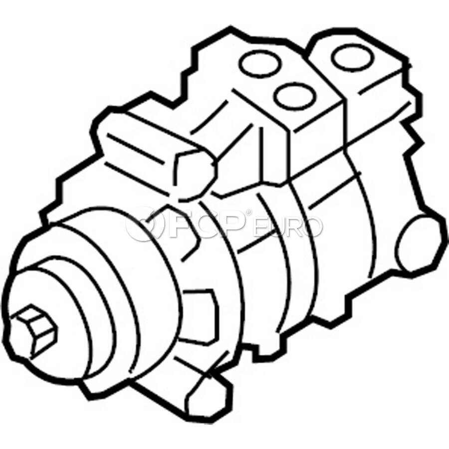 Audi VW A/C Compressor - Genuine Audi VW 4M0820803 | FCP Euro