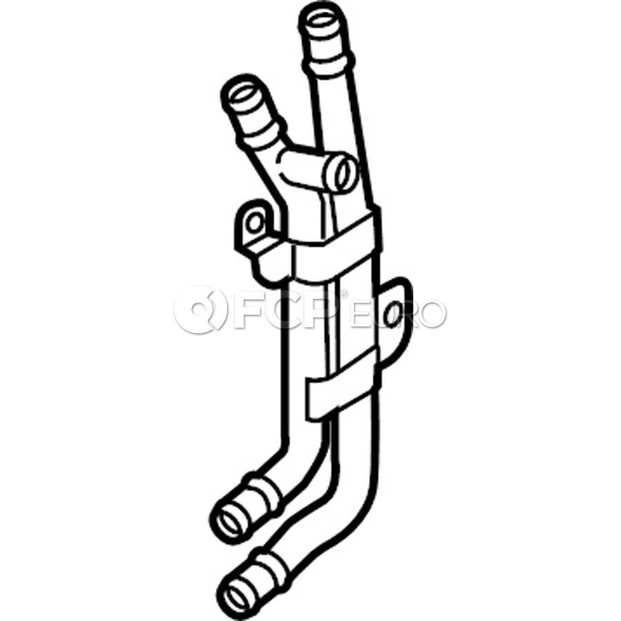 VW HVAC Heater Hose - Genuine VW 7P0121065L | FCP Euro