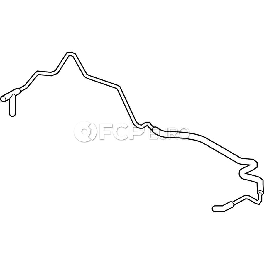VW Engine Coolant Recovery Tank Hose - Genuine VW 7P6122447AF | FCP Euro
