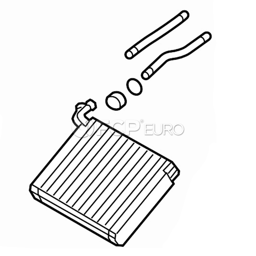 VW HVAC Heater Core - Genuine VW 7P0819031 | FCP Euro