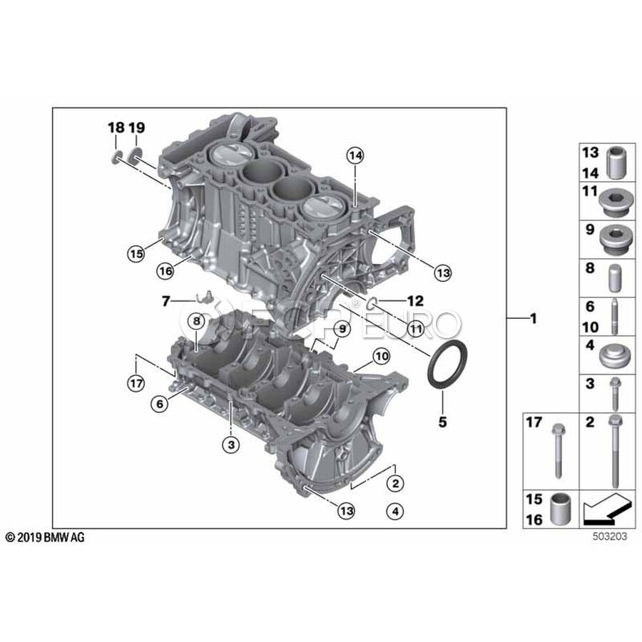 BMW Oil Spraying Nozzle - Genuine BMW 11117534650 | FCP Euro