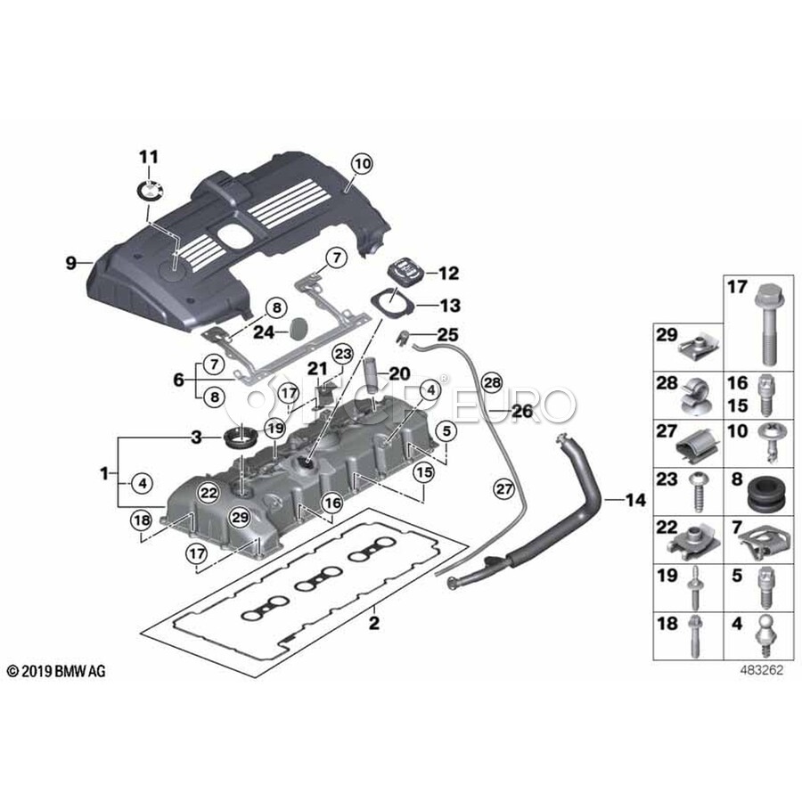 BMW Ignition Coil Covering - Genuine BMW 11127575033 | FCP Euro