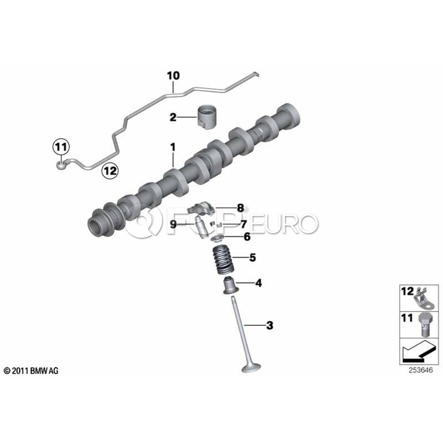 BMW Oil Spray Tube - Genuine BMW 11127585274 | FCP Euro