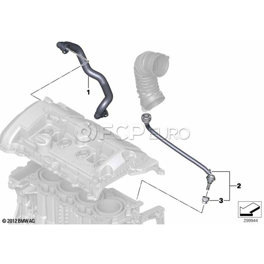 MINI Vent Pipe - Genuine MINI 11157632332 | FCP Euro