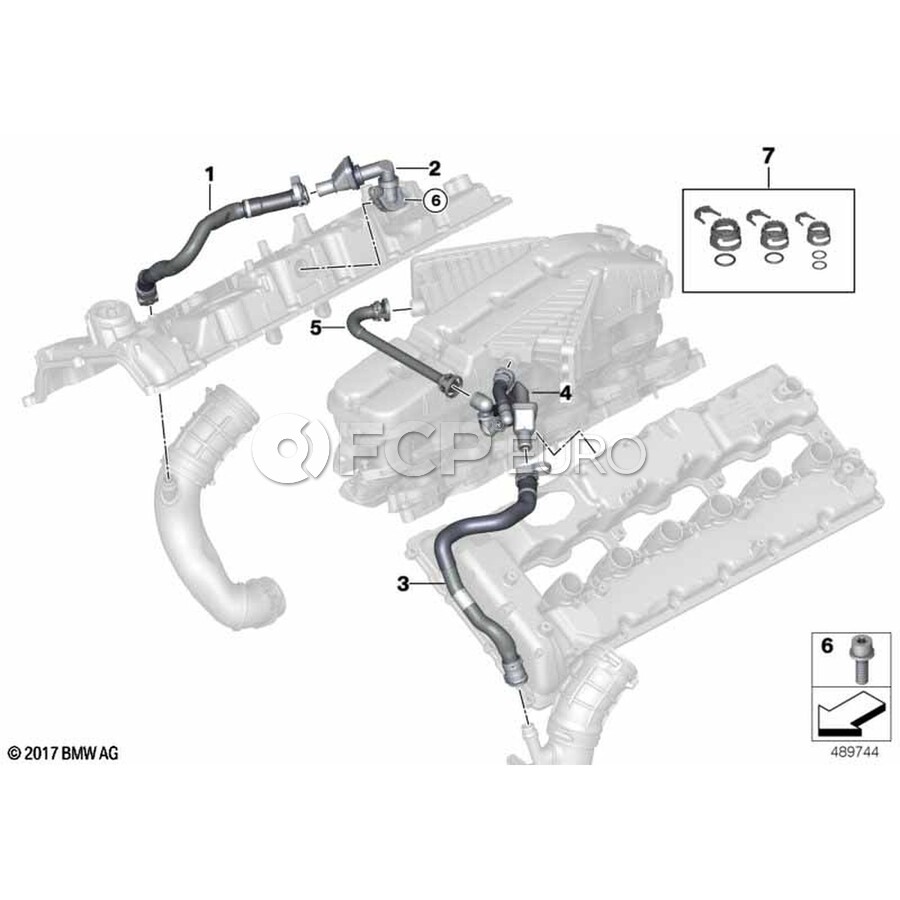 BMW Engine Crankcase Vent Valve - Genuine BMW 11158692193 | FCP Euro