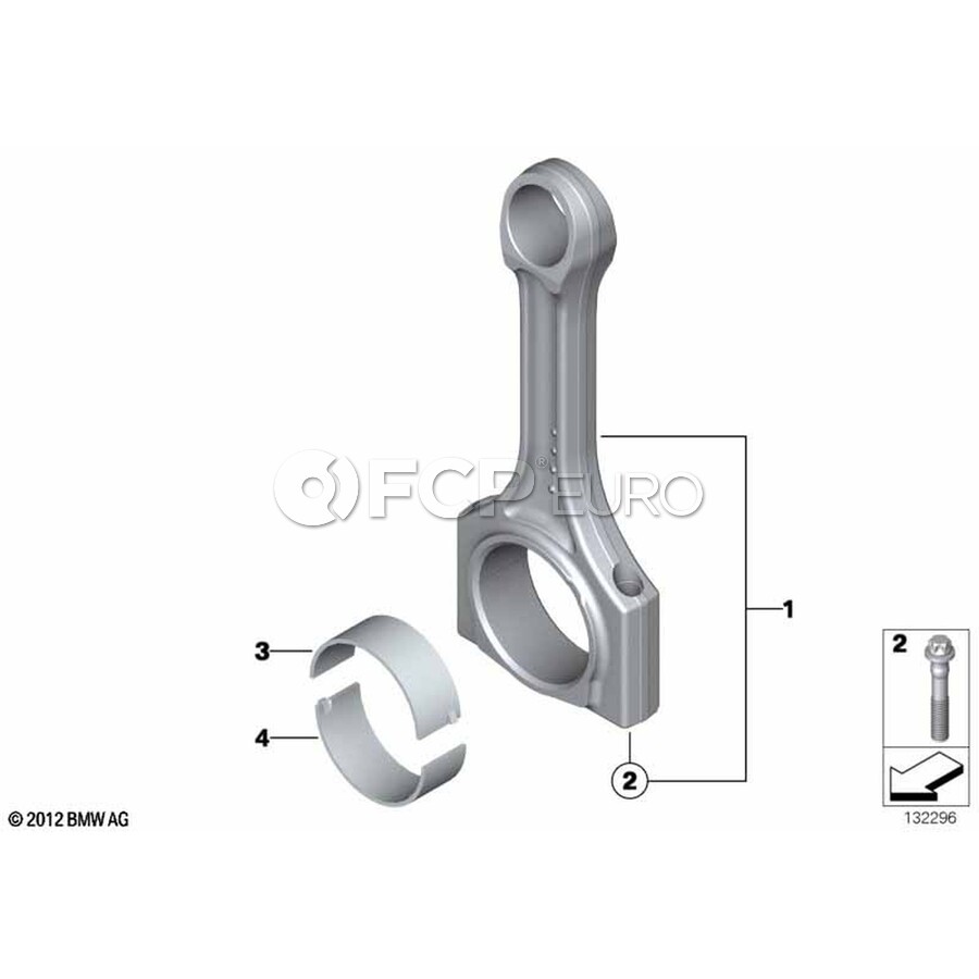BMW Connecting Rod Set - Genuine BMW 11247589540 | FCP Euro