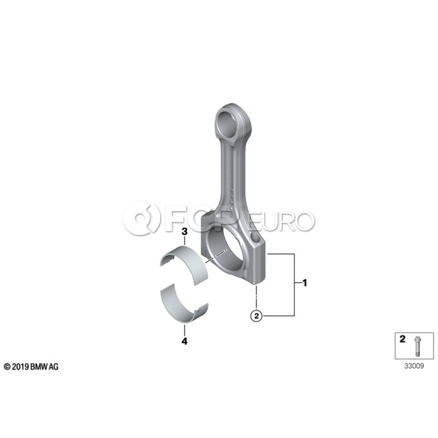 BMW Engine Connecting Rod - Genuine BMW 11247603480 | FCP Euro