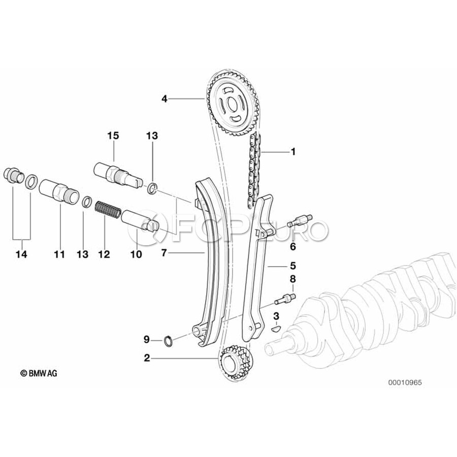 BMW Engine Timing Chain Guide - Genuine BMW 11311726503 | FCP Euro