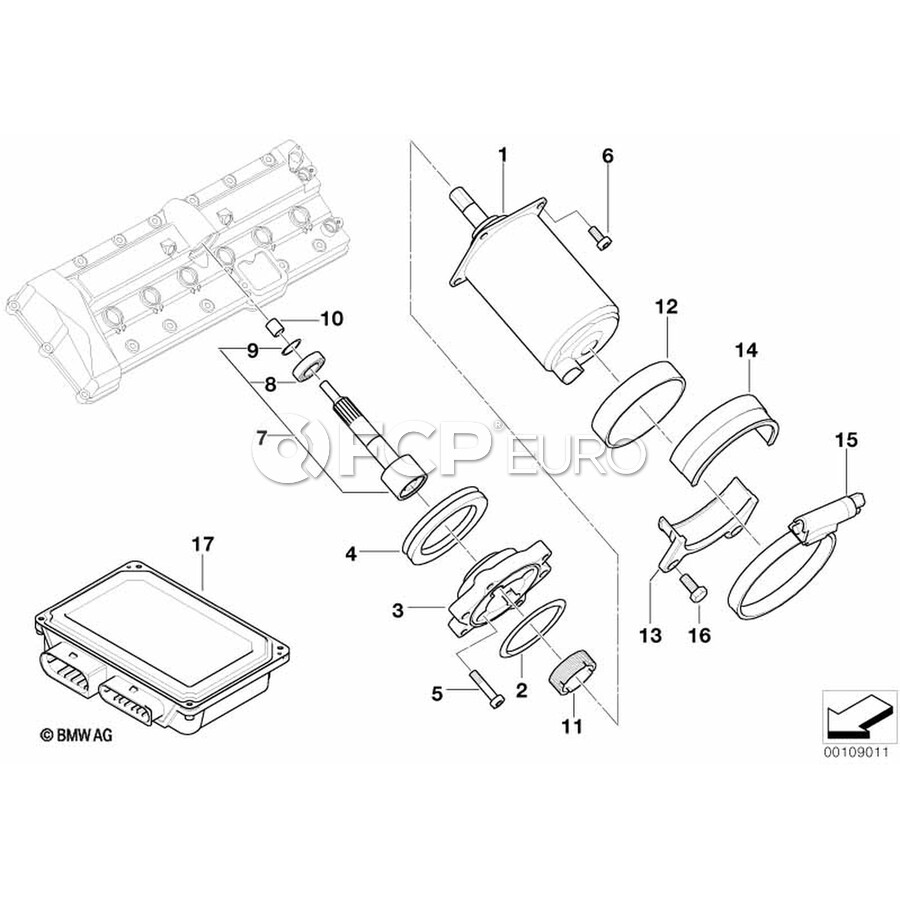 BMW Actuator - Genuine BMW 11377548390 | FCP Euro