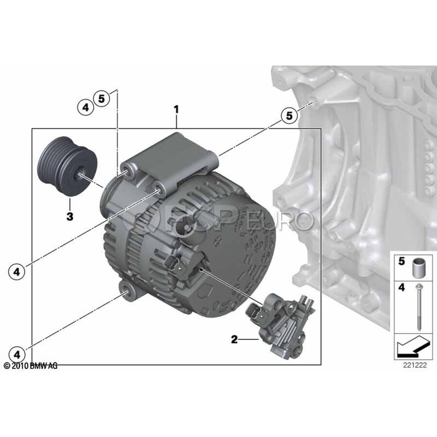 Mini Alternator Pulley - Genuine Mini 12317575518 | FCP Euro