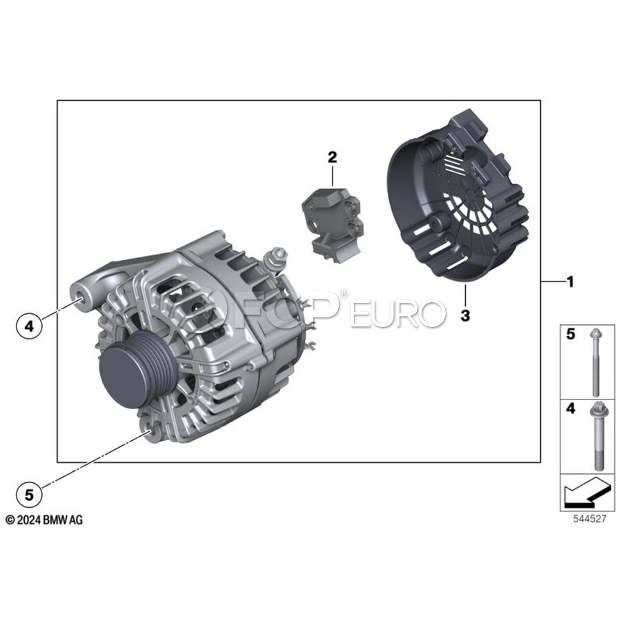 BMW Remanufactured Alternator - Genuine BMW 12318570675 | FCP Euro