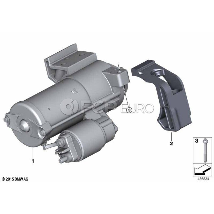 BMW Starter Motor - Genuine BMW 12415A7E948 | FCP Euro