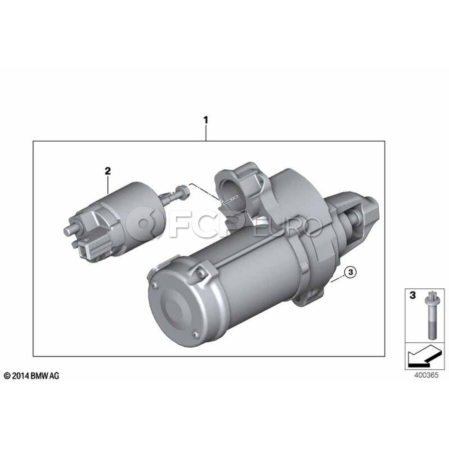BMW Starter Solenoid - Genuine BMW 12417577258 | FCP Euro