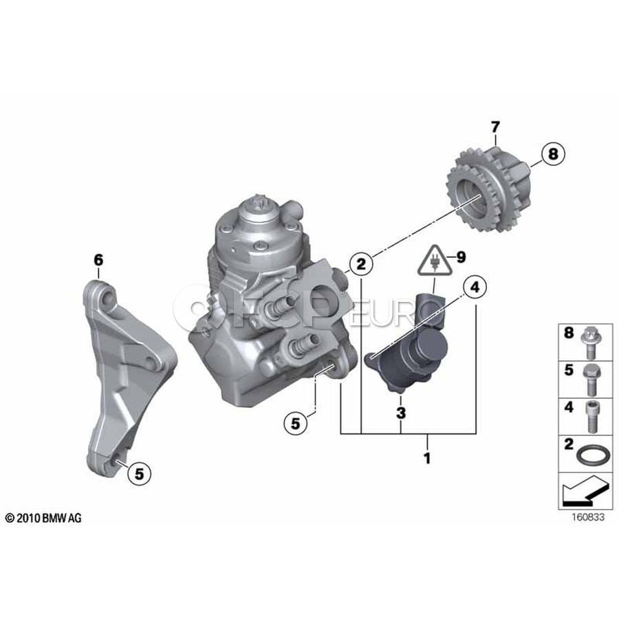 BMW Fuel Quantity Control Valve - Genuine BMW 13517823454 | FCP Euro