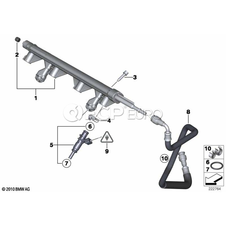 Mini Cooper Injection Tube - Genuine Mini 13537575646 | FCP Euro