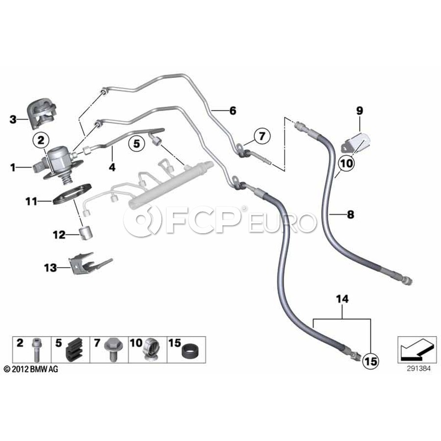 BMW Fuel Hose - Genuine BMW 13537629639 | FCP Euro