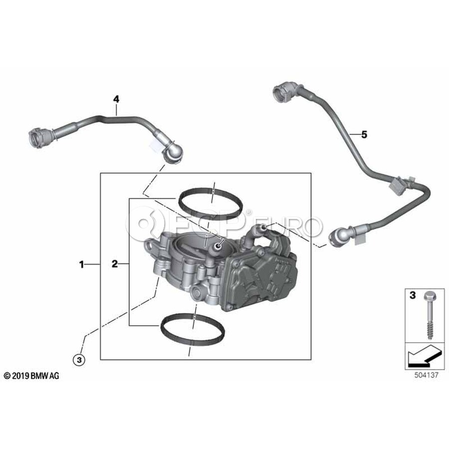 BMW Fuel Injection Throttle Body - Genuine BMW 13548053336 | FCP Euro