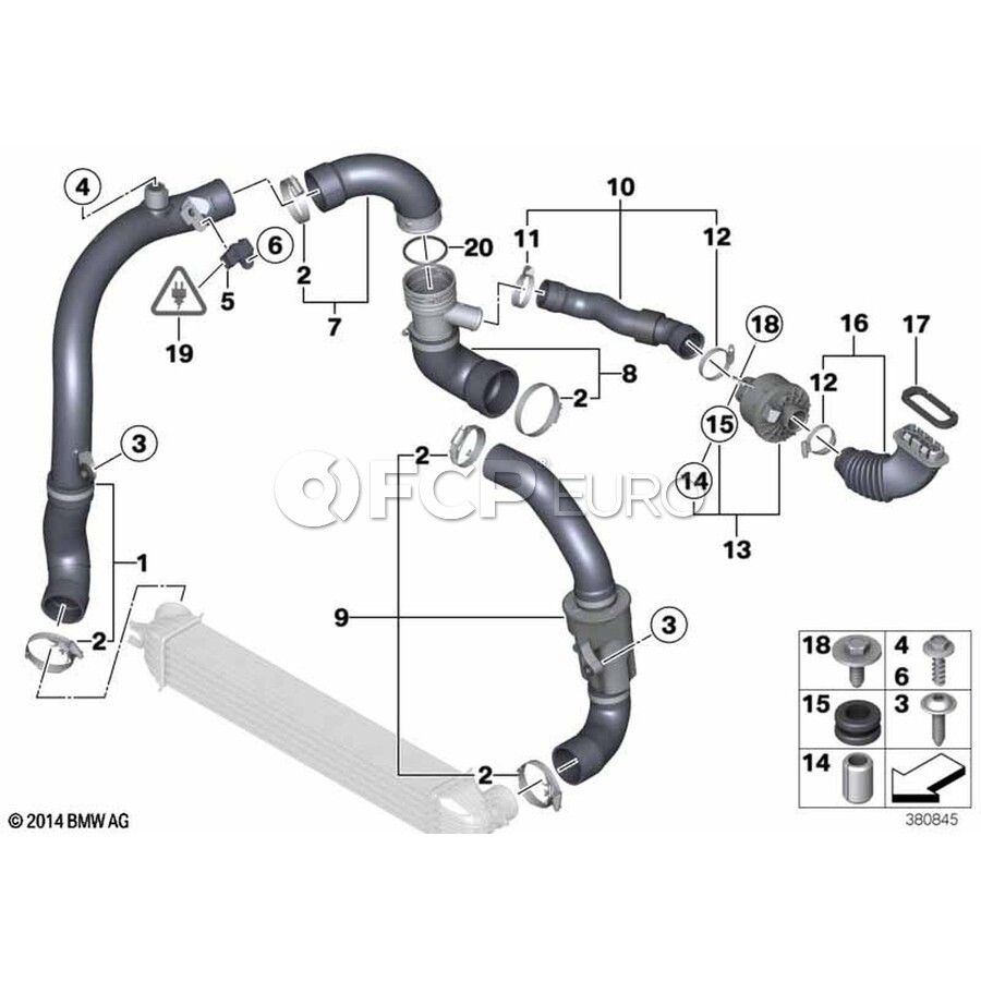 Mini Manifold Absolute Pressure Sensor - Genuine Mini 13627582551 | FCP ...
