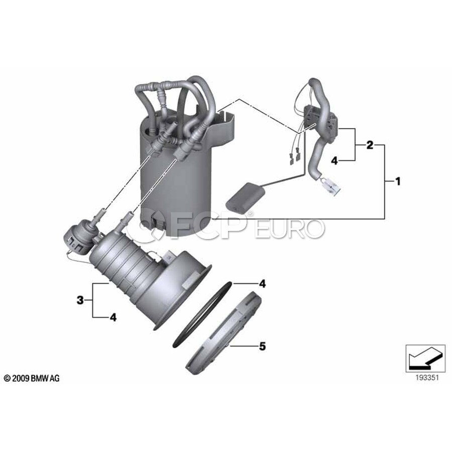 BMW Fuel Filter - Genuine BMW 16117313794 | FCP Euro