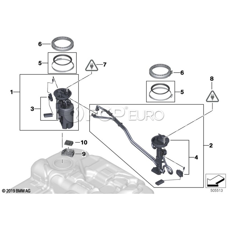 BMW Fuel Pump - Genuine BMW 16117324296 | FCP Euro