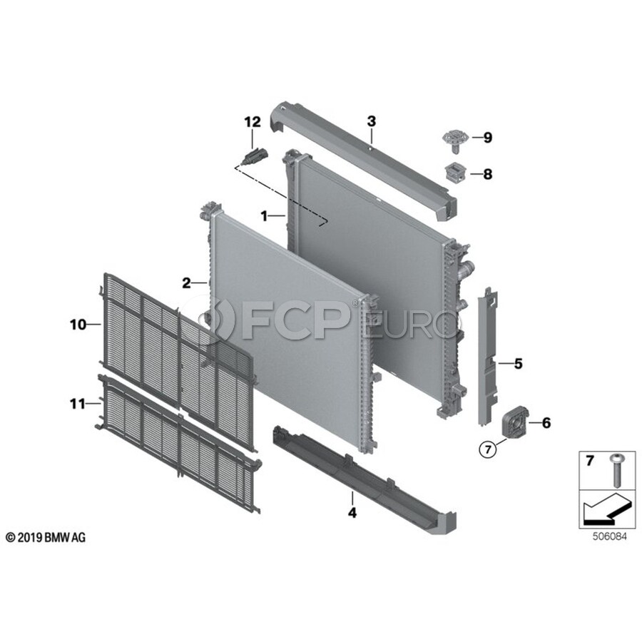 BMW Radiator - Genuine BMW 17118642745 | FCP Euro