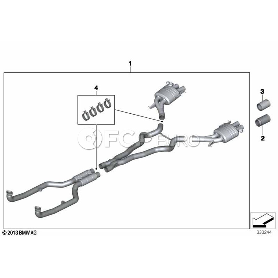 BMW M Performance Silencer System M Performance - Genuine BMW ...