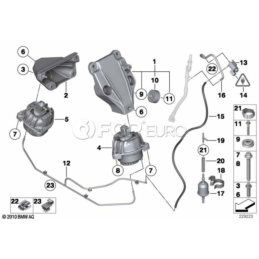 BMW Vacuum Hose - Genuine BMW 22116777607 | FCP Euro