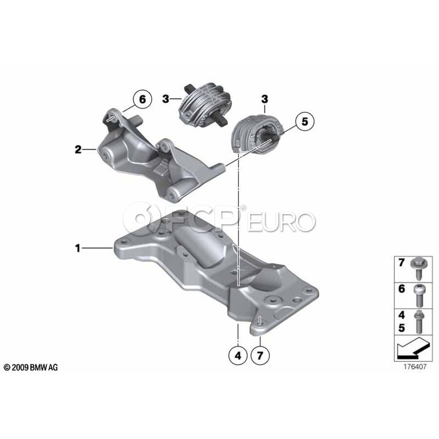 BMW Transmission Crossmember - Genuine BMW 22326788568 | FCP Euro