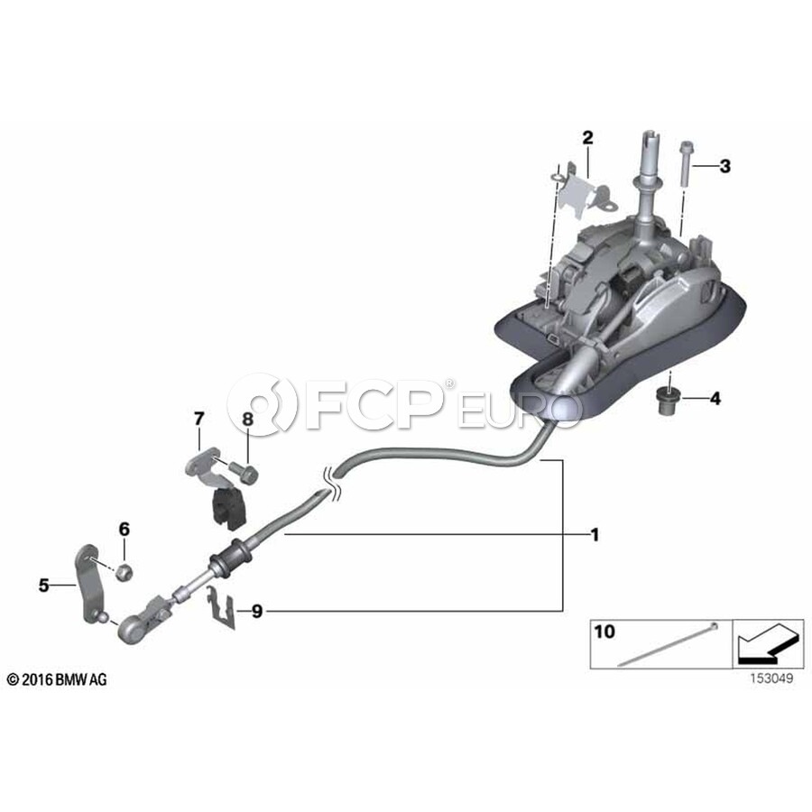 BMW Gearshift Assy Steptronic - Genuine BMW 25167564687 | FCP Euro