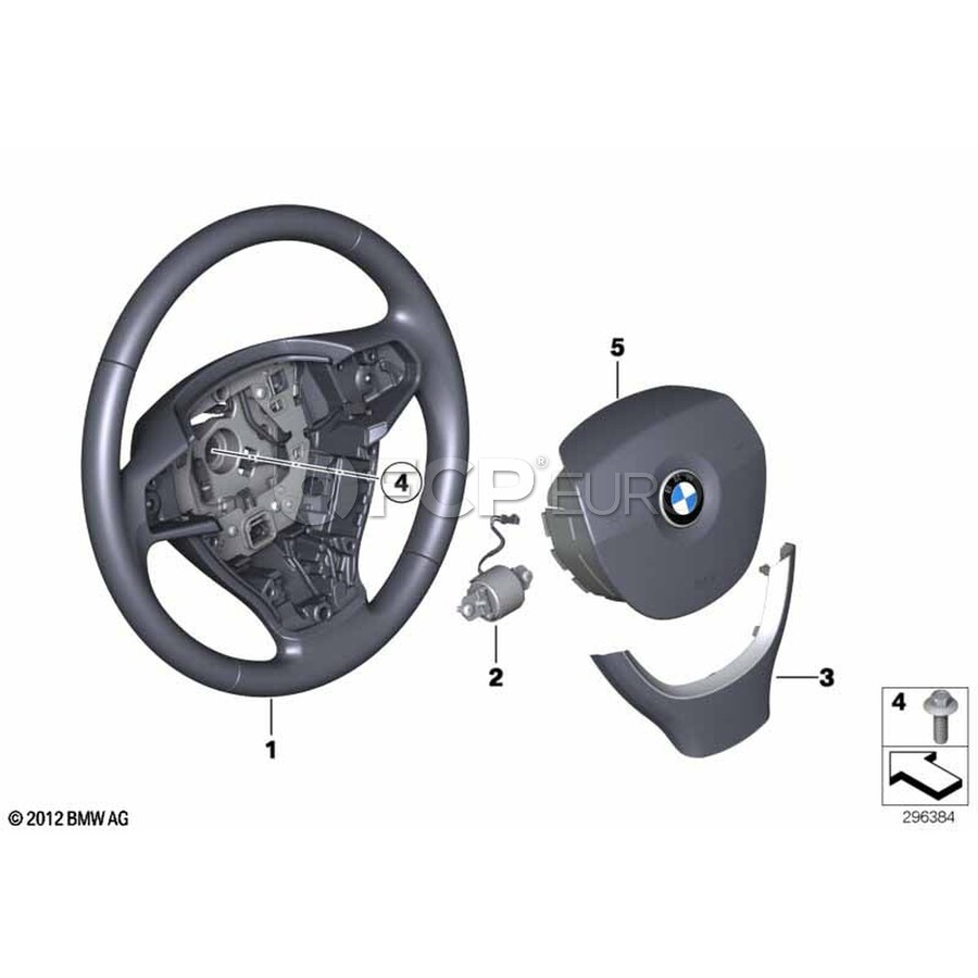 BMW Decorative Trim Steering Wheel - Genuine BMW 32336787422 | FCP Euro