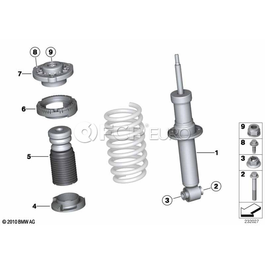 BMW Shock Absorber - Genuine BMW 33526871801 | FCP Euro