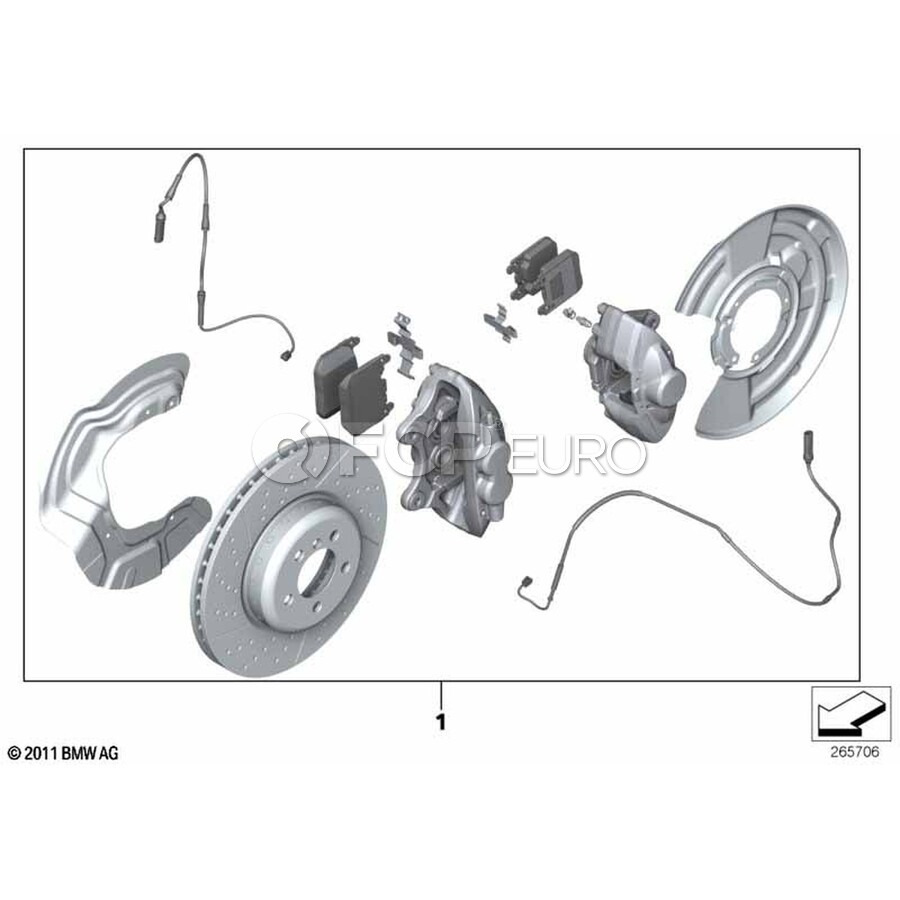 BMW M Performance Big Brake Kit - Genuine BMW 34112450468 | FCP Euro