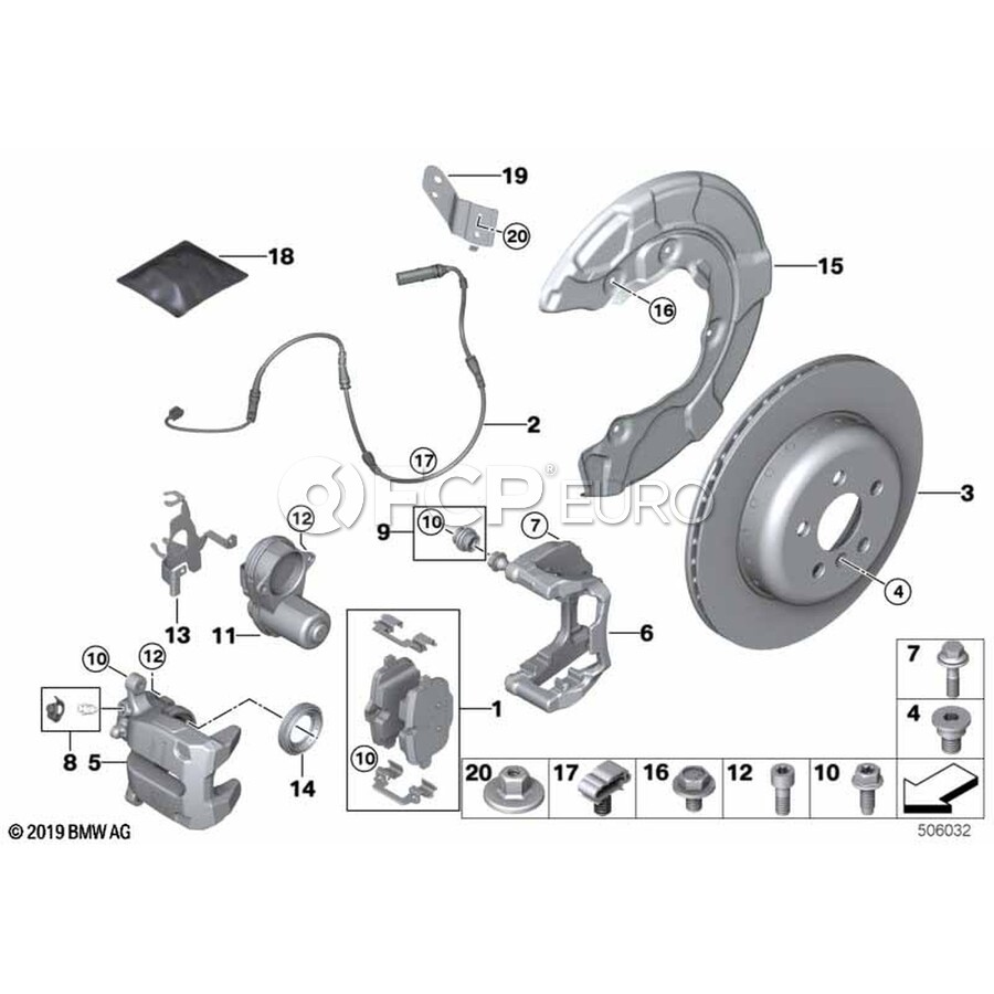BMW Brake Dust Shield - Genuine BMW 34206871340 | FCP Euro