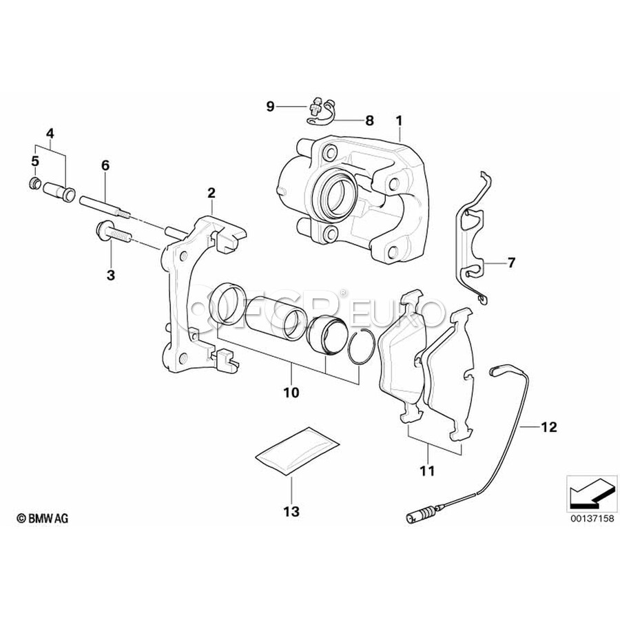 BMW Brake Caliper - Genuine BMW 34216768694 | FCP Euro