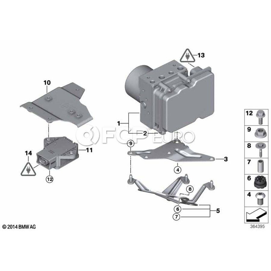 BMW ABS Control Module - Genuine BMW 34526795407 | FCP Euro