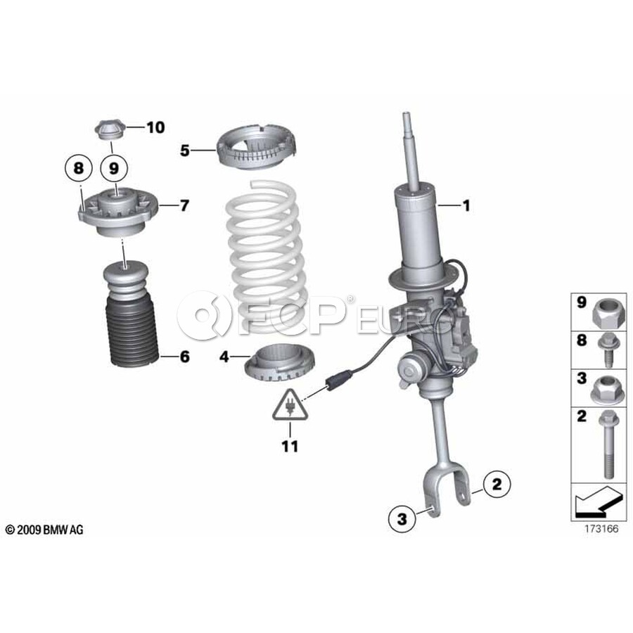 BMW Strut Assembly - Genuine BMW 37116863119 | FCP Euro