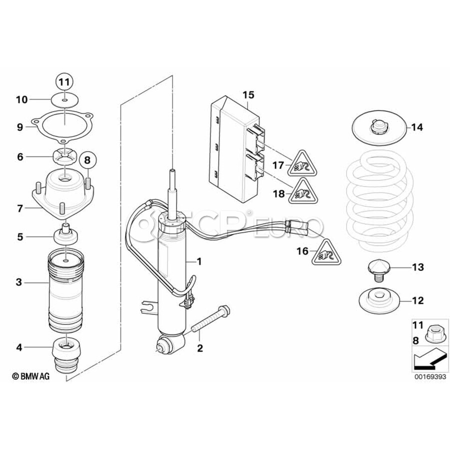 BMW Shock Absorber (E71) - Genuine BMW 37126794547 | FCP Euro