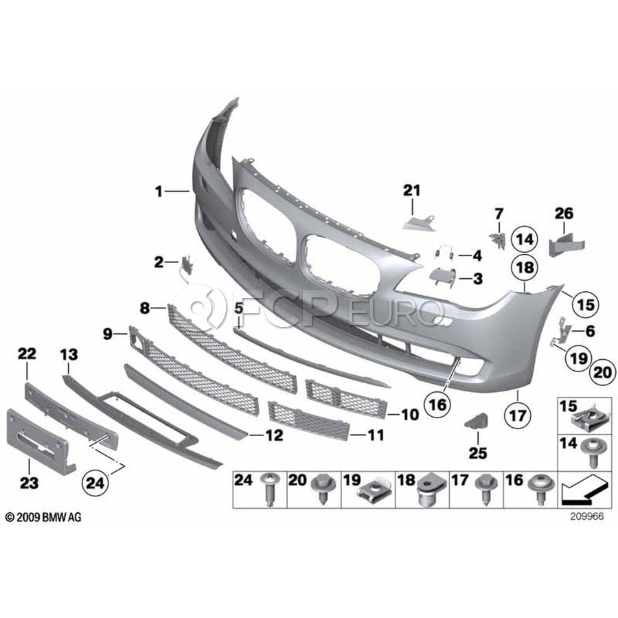 BMW Reinforcement Right - Genuine BMW 51117222332 | FCP Euro