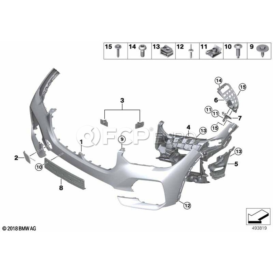 BMW License Plate Bracket - Genuine BMW 51117421871 | FCP Euro