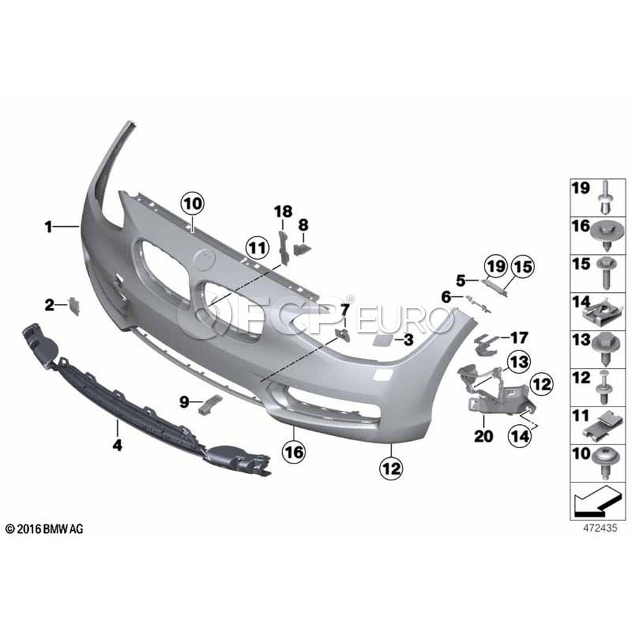 BMW Grille - Genuine BMW 51117452295 | FCP Euro