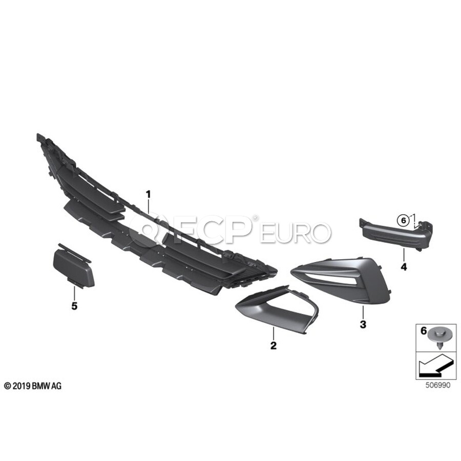 BMW Cowl Cover - Genuine BMW 51117496957 | FCP Euro