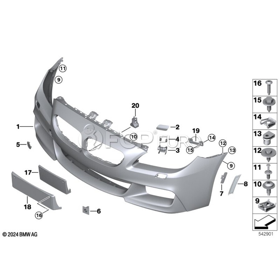 BMW Bracket Left (M) - Genuine BMW 51118050343 | FCP Euro