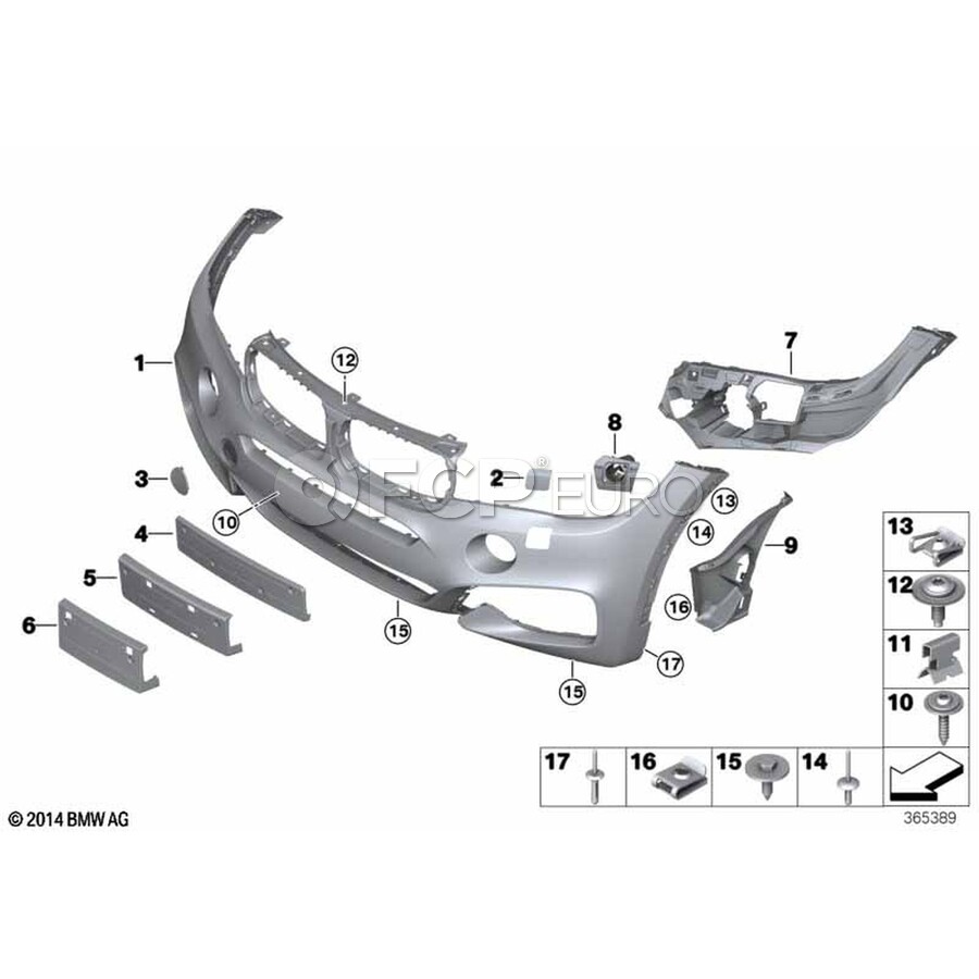 BMW Bumper Guide - Genuine BMW 51118056503 | FCP Euro