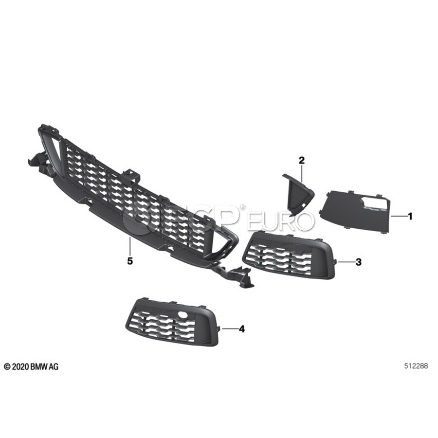 BMW Grille - Genuine BMW 51118059889 | FCP Euro
