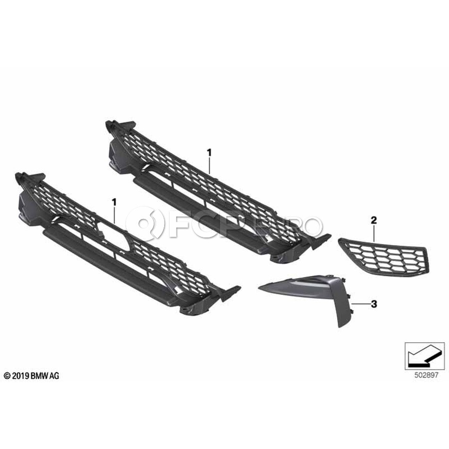 BMW Grille - Genuine BMW 51118065193 | FCP Euro