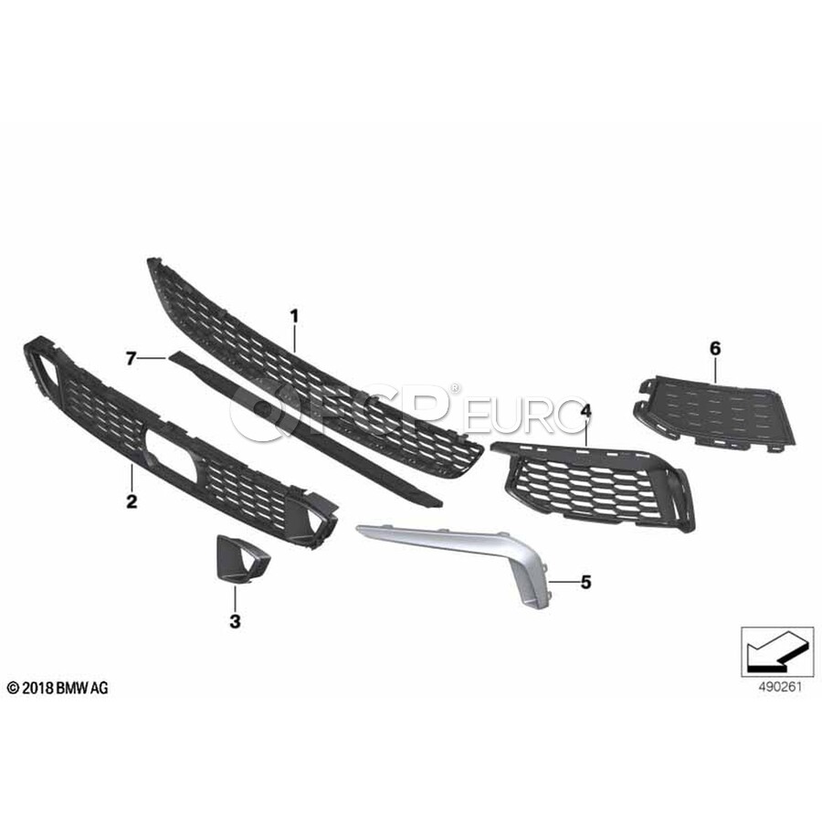 BMW Grille - Genuine BMW 51118065318 | FCP Euro