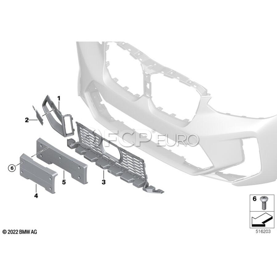 BMW Brake Air Duct - Genuine BMW 51118084179 | FCP Euro
